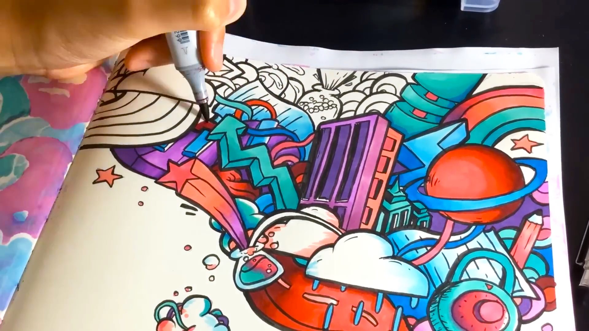 Imaginative Doodle Art with Copic Markers