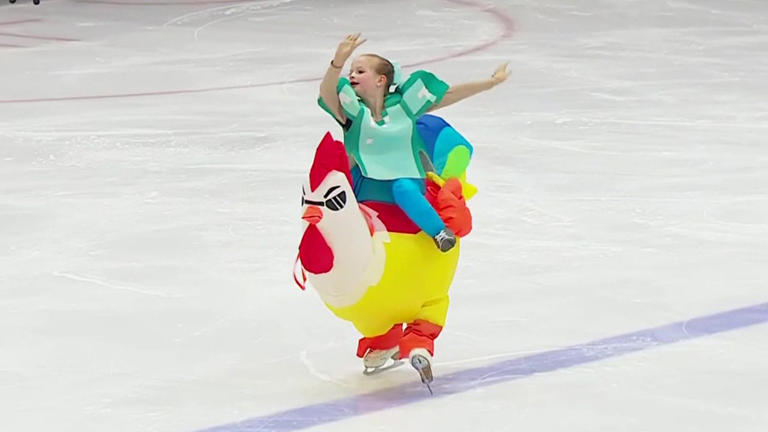 Chicken Jockey routine puts Plymouth figure skater at top of pecking order