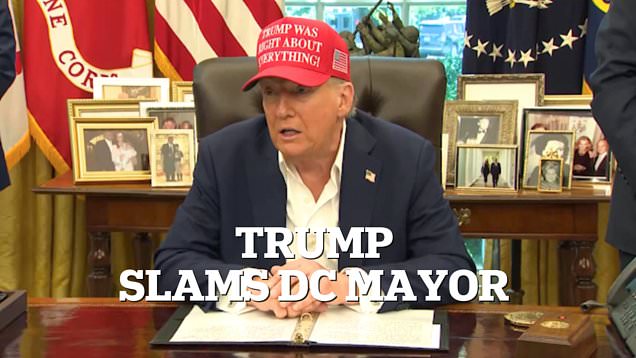 Trump slams DC Mayor Bowser as he touts crime crackdown