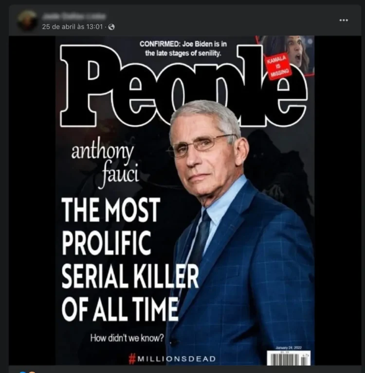 Questa copertina della rivista People con Anthony Fauci definito ...