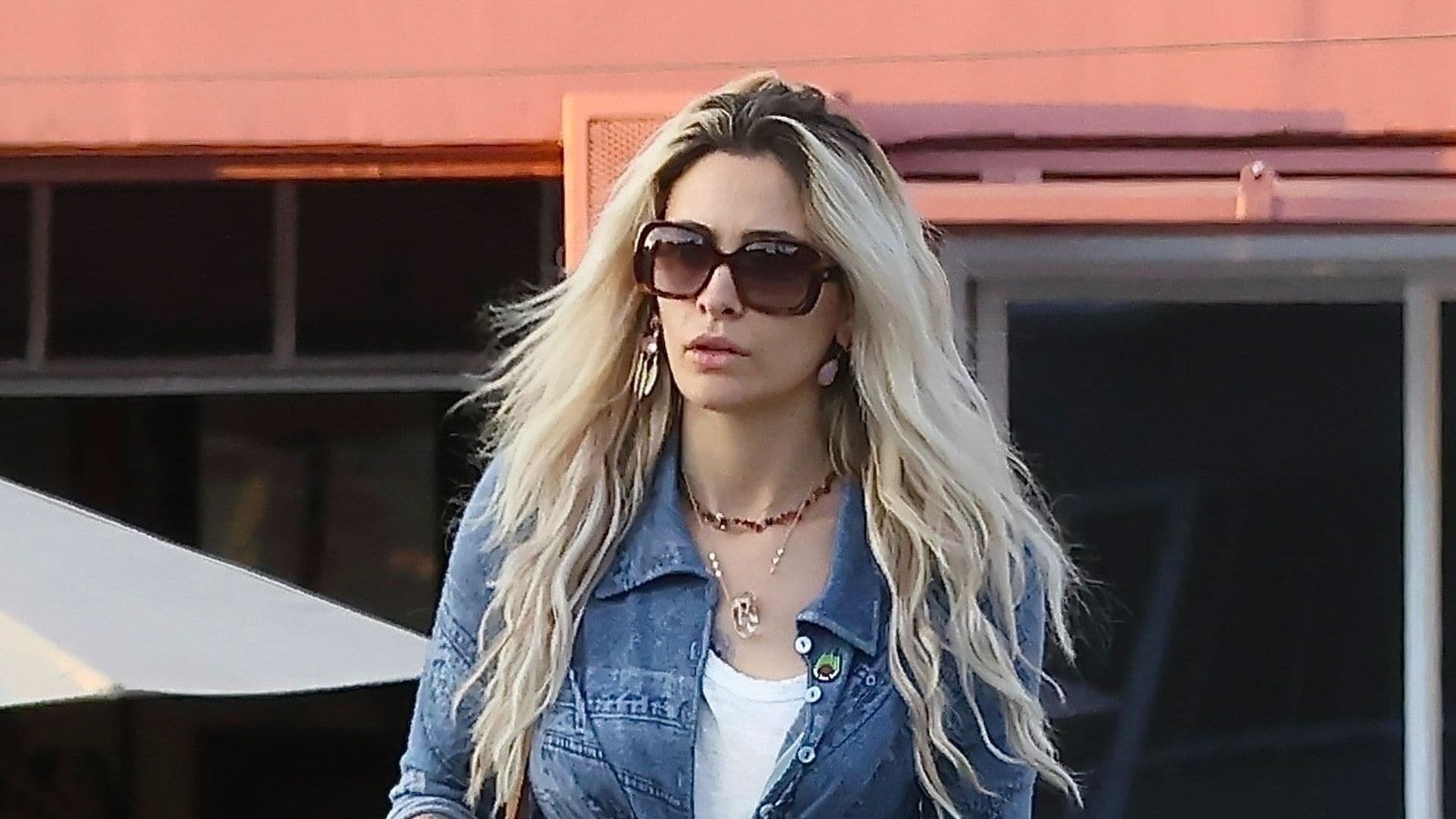 Paris Jackson wears a boho carefree outfit while out with her puppy