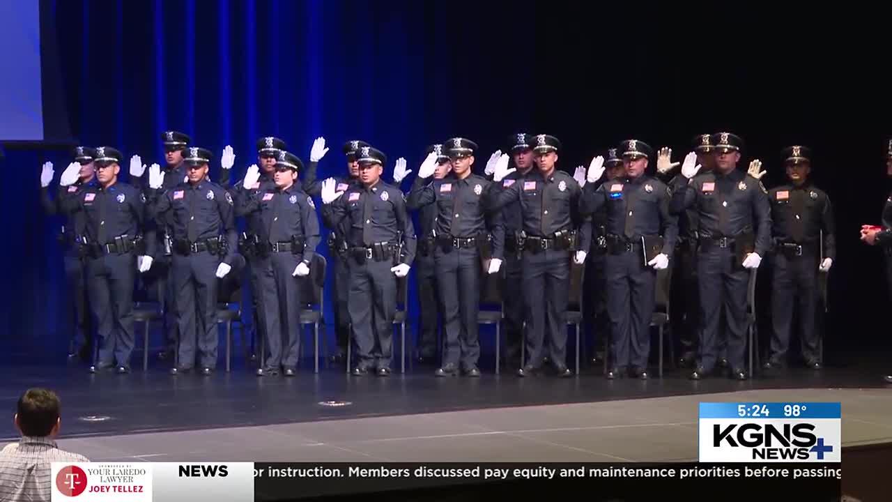 Laredo Police welcomes 17 new officers in badge pinning ceremony