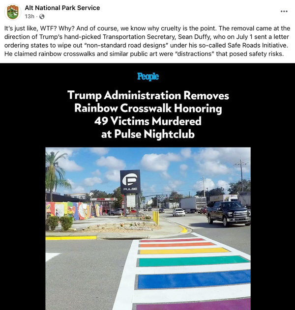 Breaking down reports Trump admin painted over Pulse nightclub rainbow ...