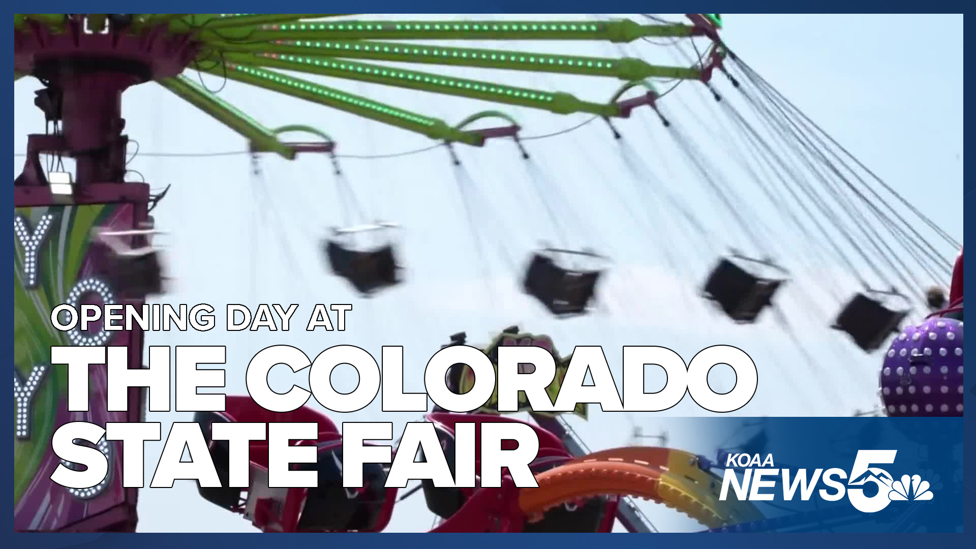 It's the opening day at the Colorado State Fair in Pueblo, and the ...