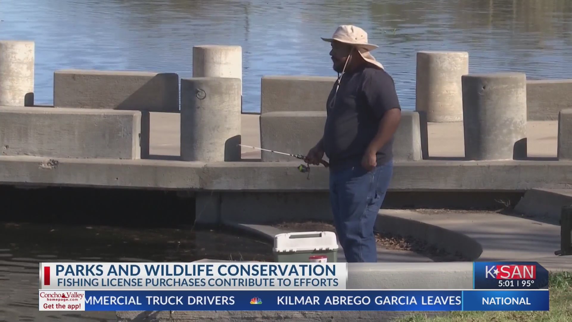 Fishermen helping Parks and Wildlife by purchasing fishing licenses