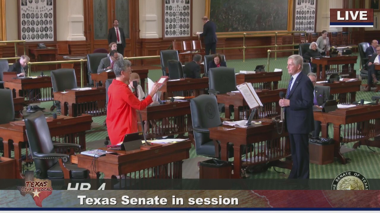 Texas Senate in session discussing redistricting, Senator Ted Cruz one ...
