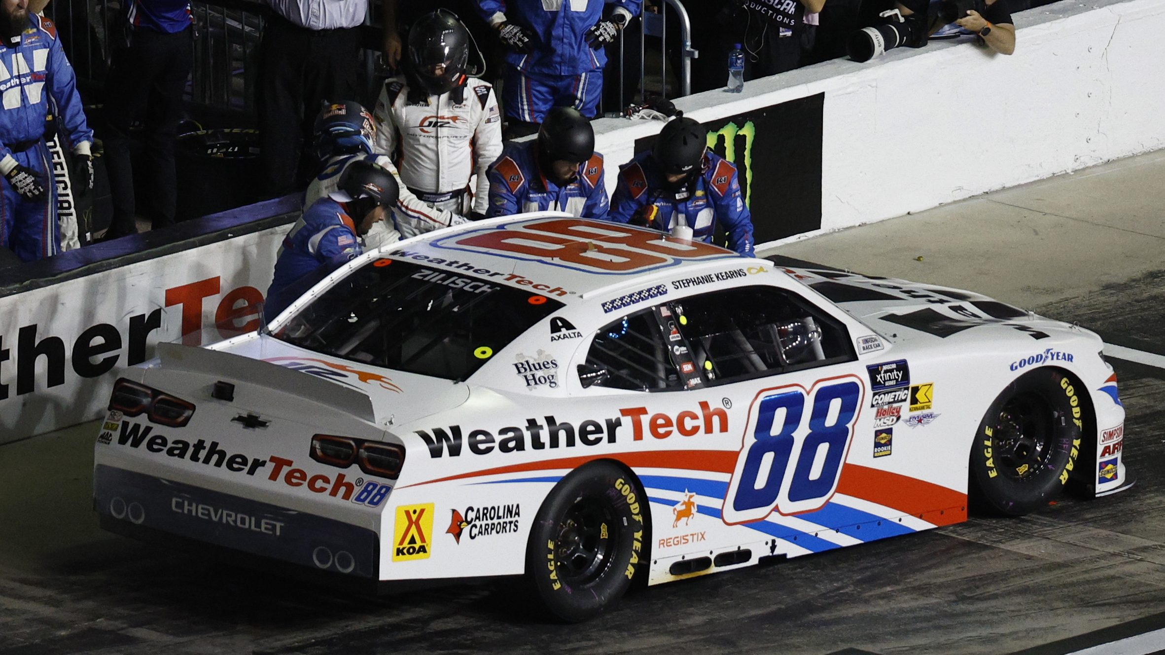 Connor Zilisch Departs Car on Lap 14 at Daytona