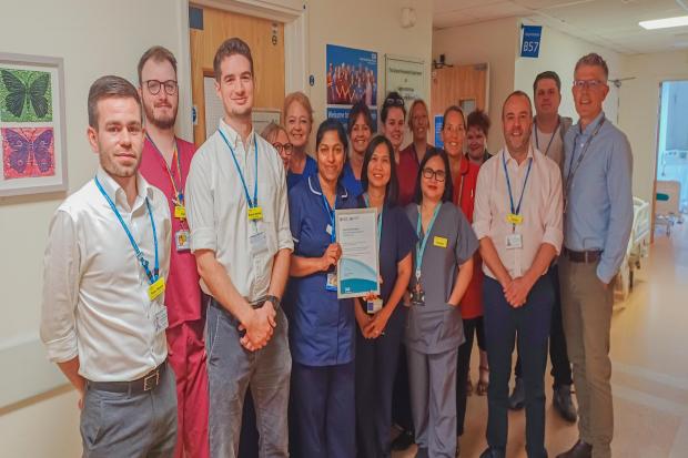 Team recognised for exceptional care at major hospital