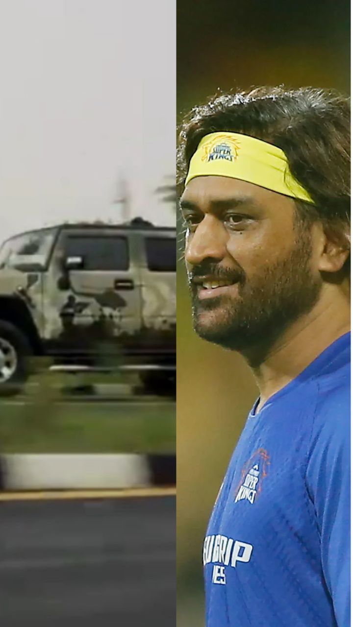 MS Dhoni hits Ranchi streets in his customized ₹75 lakh Hummer