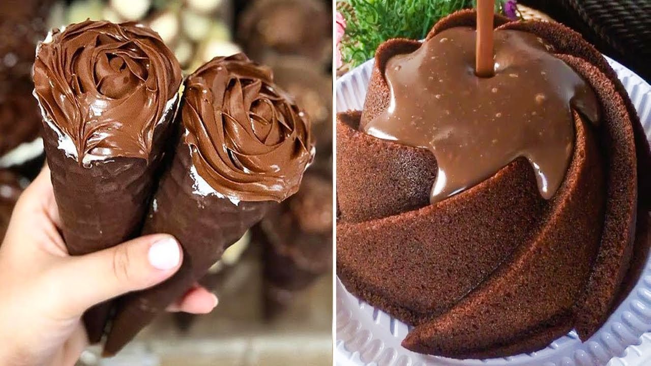 Chocolate Cones & Spiral Cake | Satisfying Cake Compilation