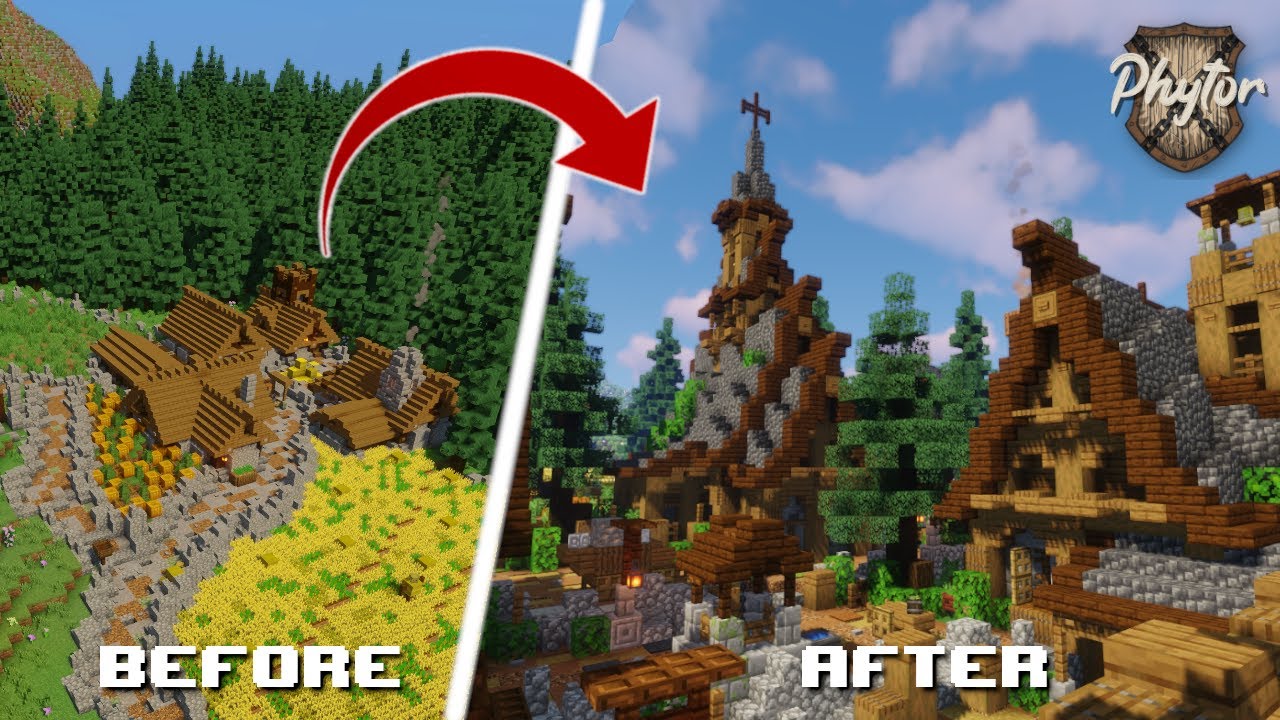 Minecraft: Building a Medieval Farming and Forest Village