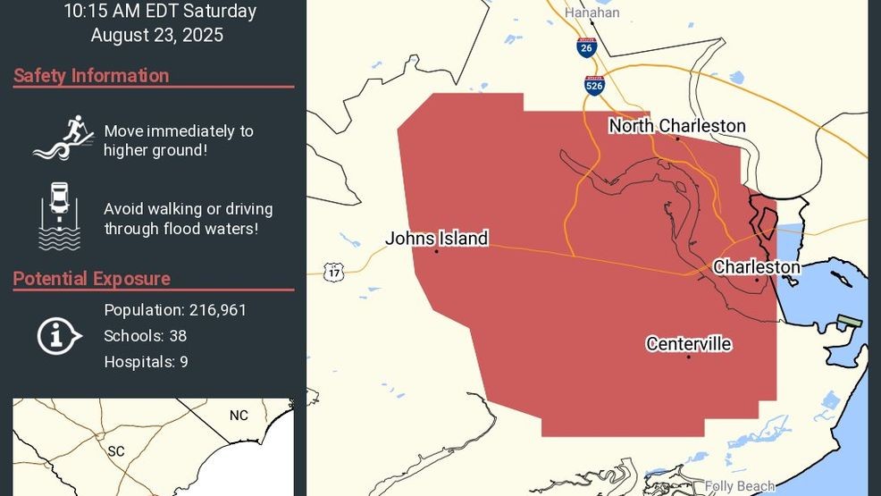 Flash flood warning expires for Charleston area, coastal flooding still ...