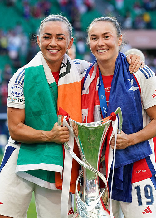 'We're really happy' Katie McCabe addresses Caitlin engagement rumours