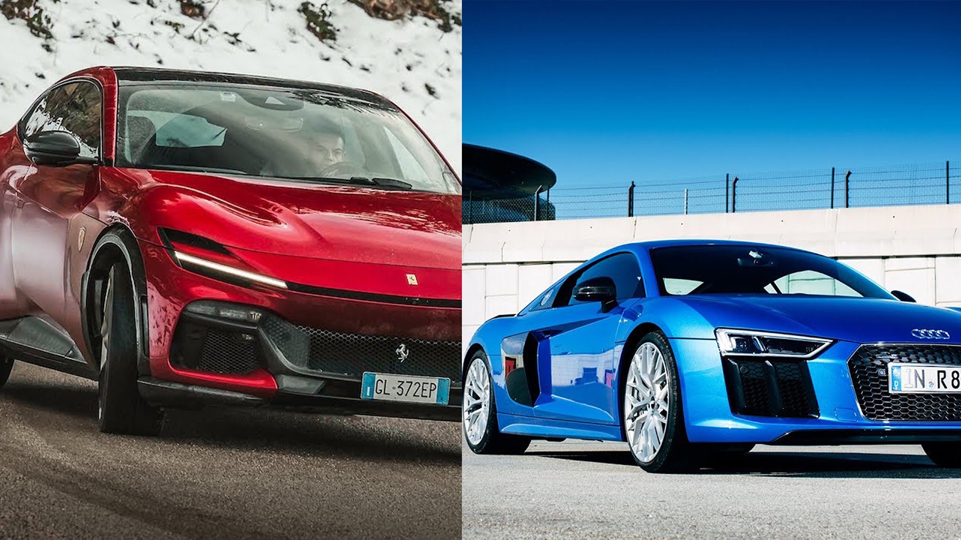 Ferrari Purosangue vs Audi R8 V10