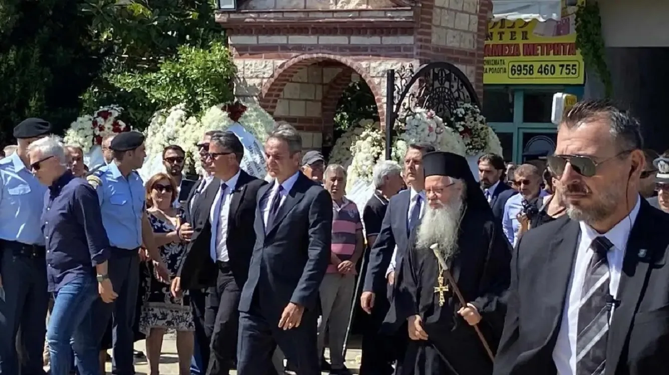 Αποχαιρετισμός στον Απόστολο Βεσυρόπουλο: Παρών ο Κυριάκος Μητσοτάκης ...