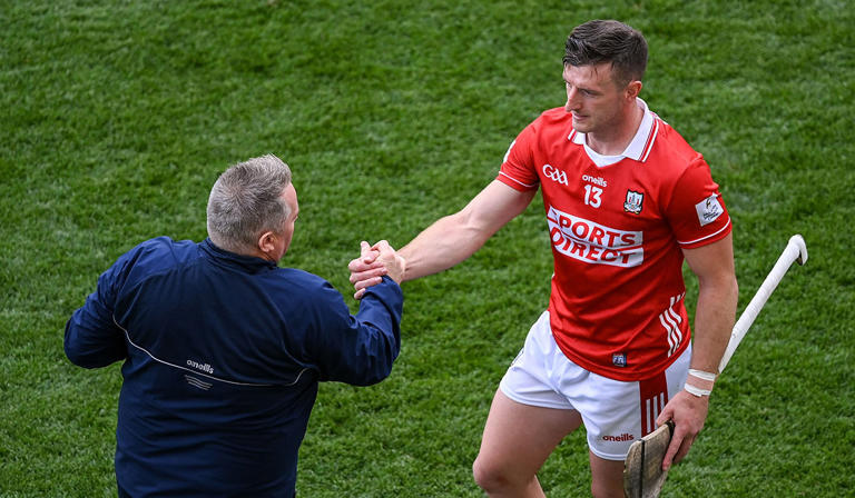 Cork manager Pat Ryan thanks his family as he steps back after ...