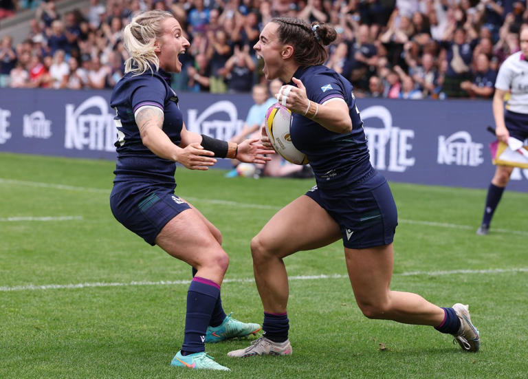 Women's Rugby World Cup: Francesca McGhie bags hat-trick as Scotland ...