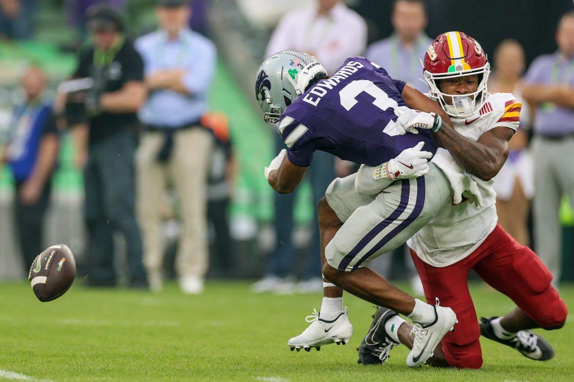 Dylan Edwards was ruled out of K-State's loss to Iowa State after one ...