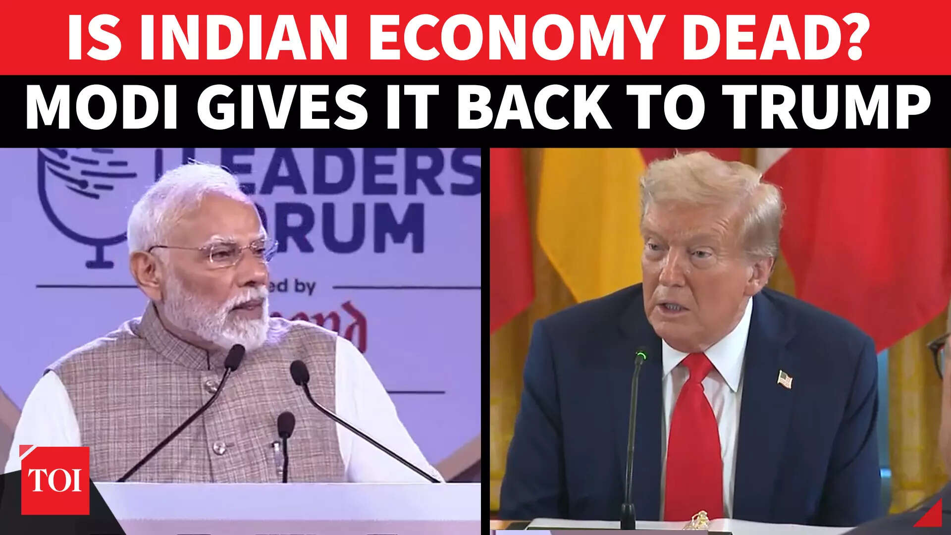 Indian Economy Dead? PM Modi Gives It Back To Trump Amid U.S. Vs India ...