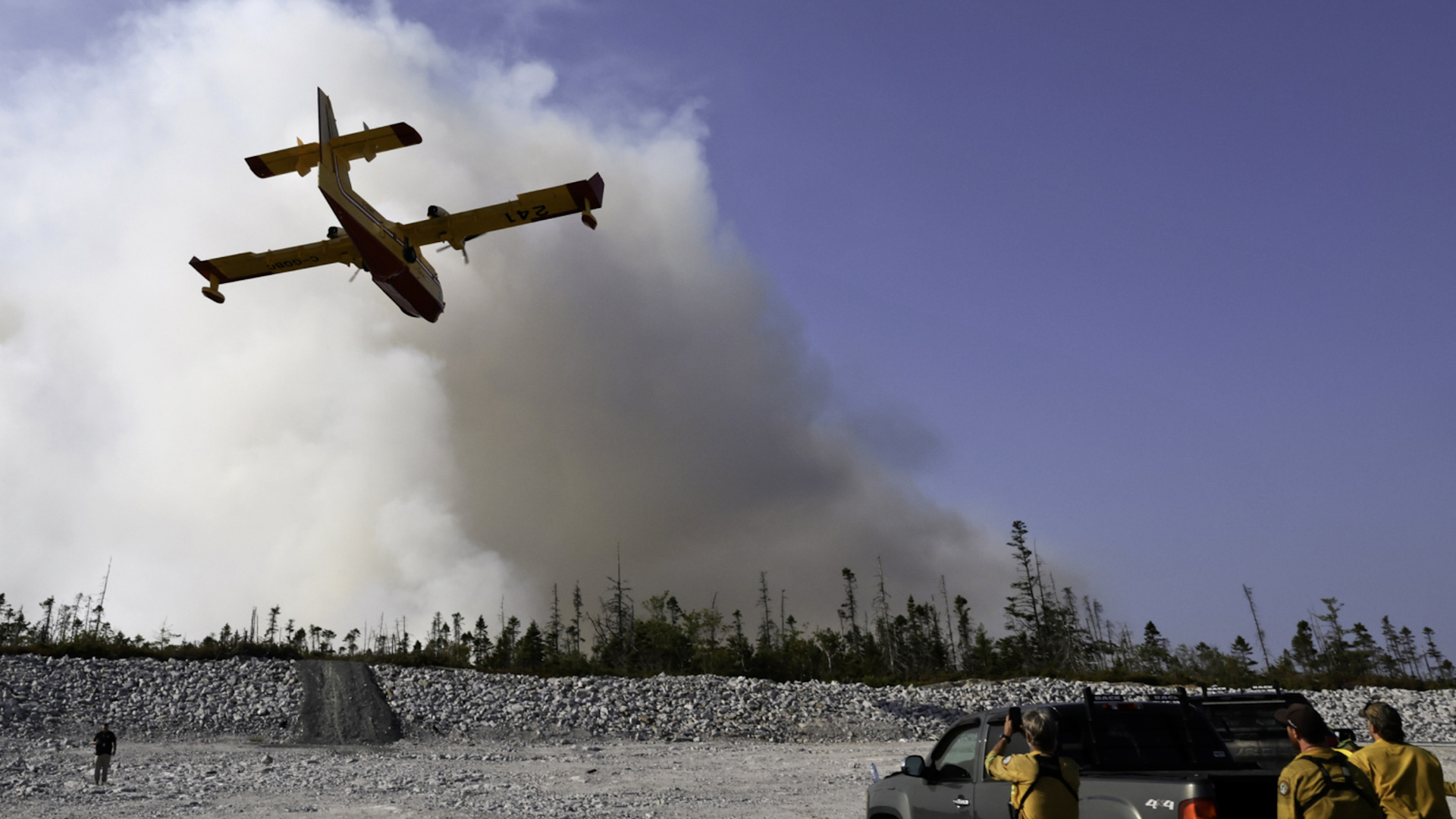 Firefighting efforts continue in Nova Scotia as large storm passes offshore