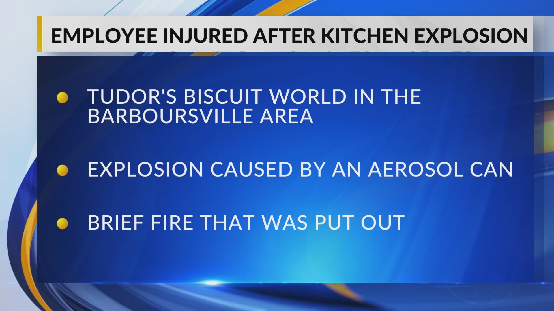 Barboursville Tudor's employee injured in kitchen explosion
