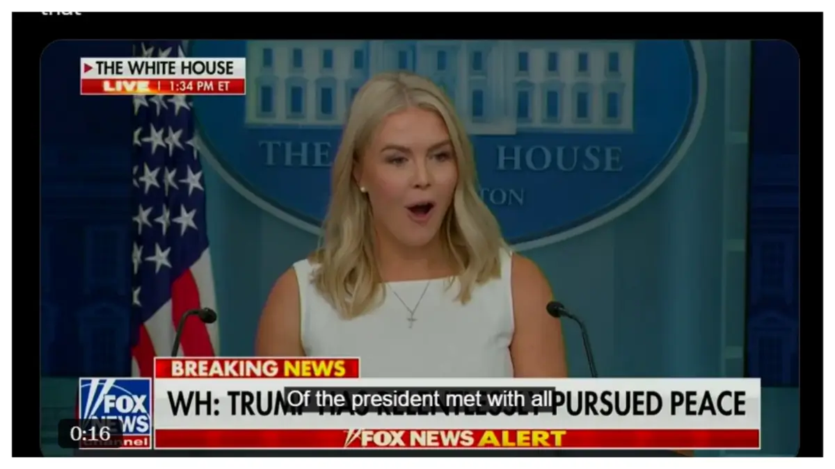 ‘Typical MAGA Tactic’: Karoline Leavitt Crashes Out After Reporter ...