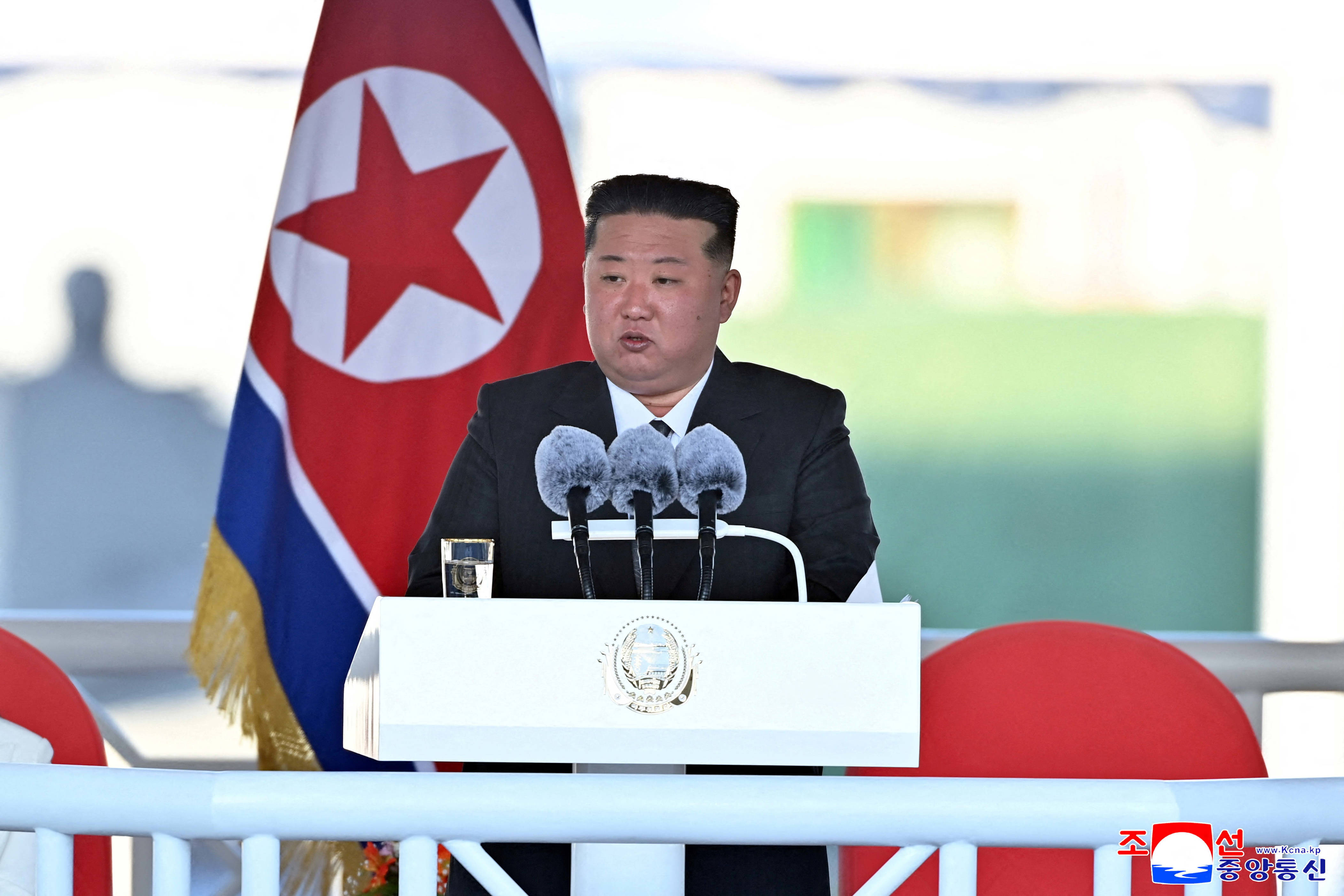 North Korea leader Kim oversees firing of new air defense missiles ...