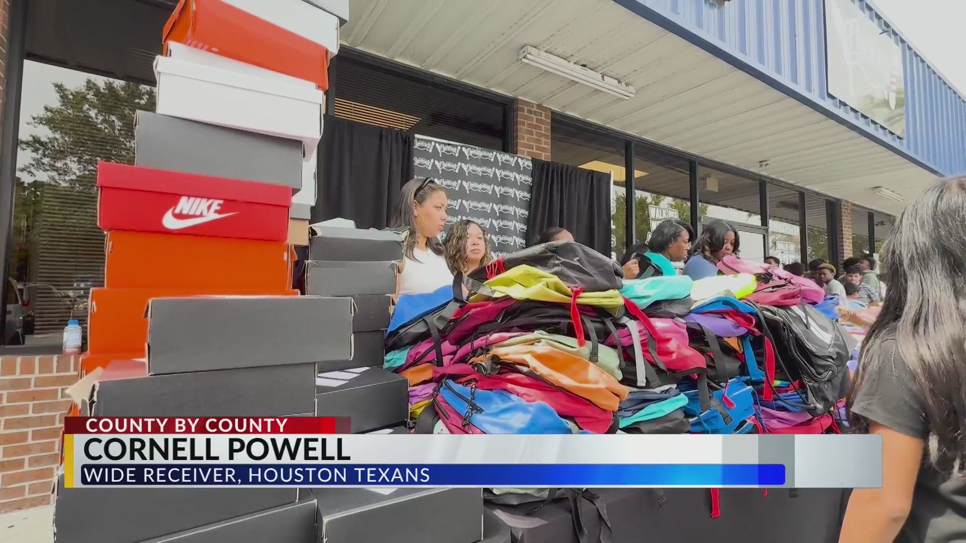 NFL's Cornell Powell hosts back-to-school event in Greenville