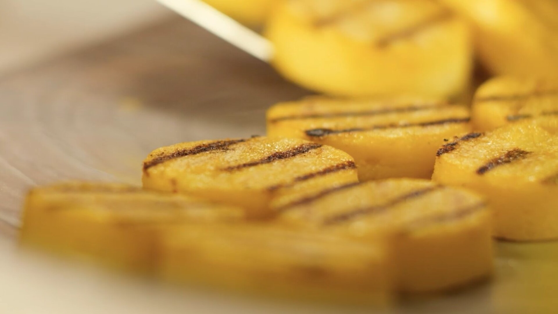 Polenta crostini with salt cod mousse antipasti