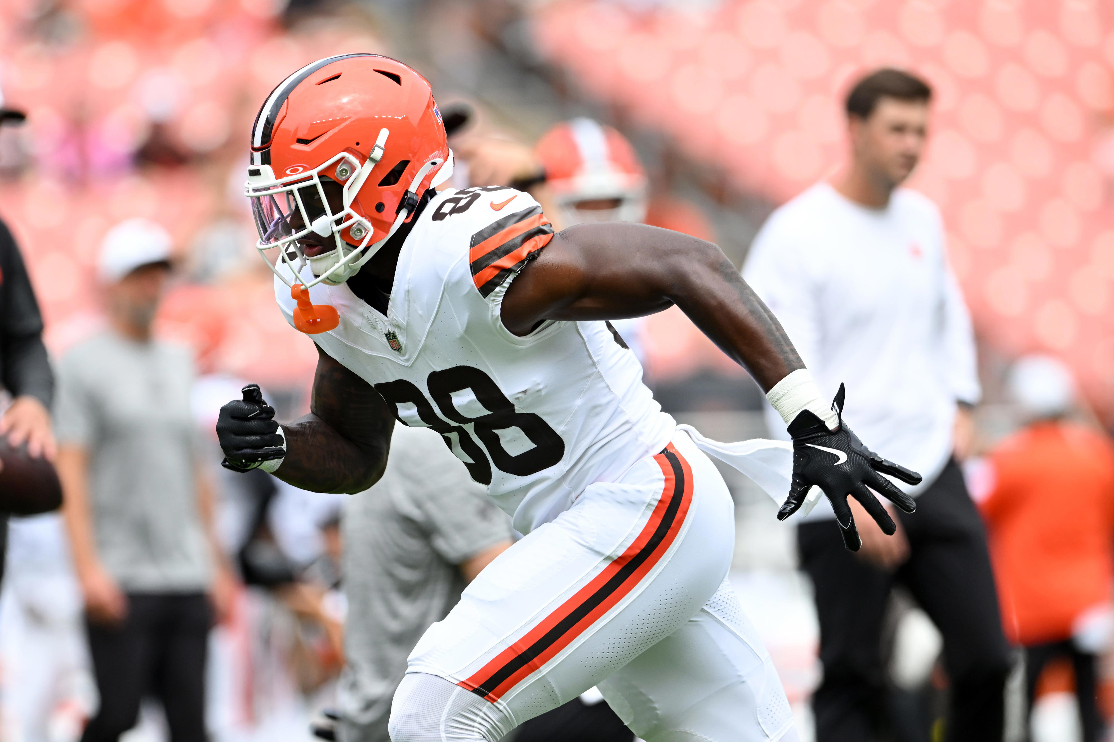Canton native, Browns rookie Harold Fannin Jr. 1st preseason catch goes ...