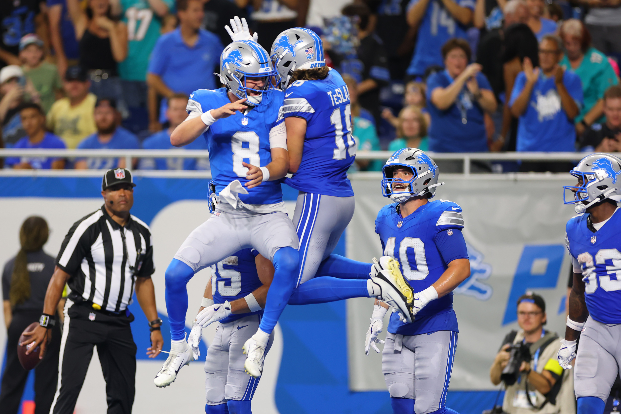 Lions Star Rookie's Epic TD Celebration Goes Immediately Viral