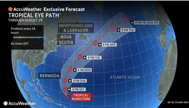 New Tropical Storm Forms In Atlantic: Here's Where Fernand's Headed