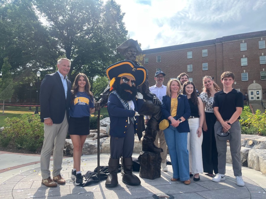 ETSU unveils bronze ‘Bucky’ statue in celebration of mascot’s birthday