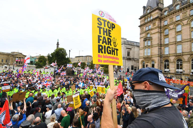'Mass deportations' march in Liverpool as UKIP and anti-fascist ...