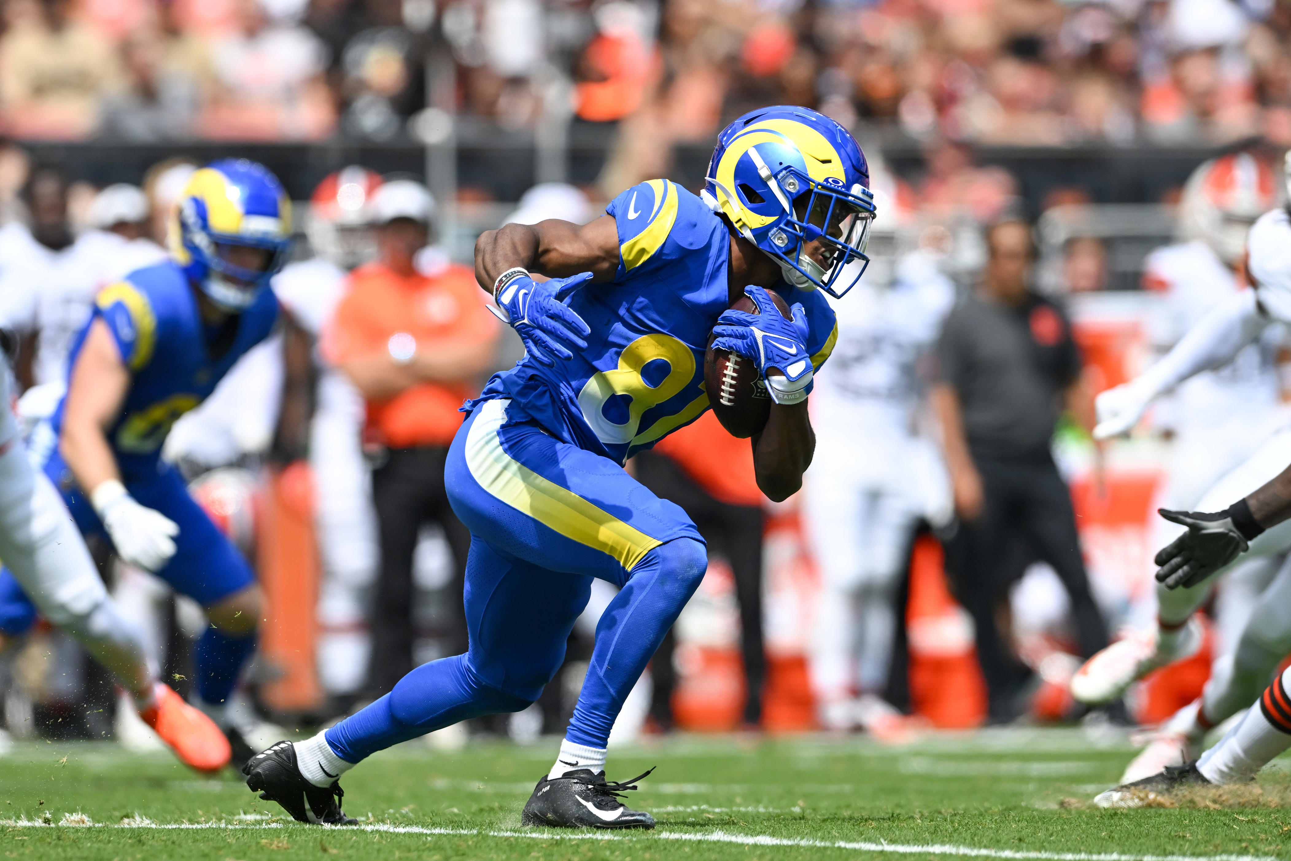 Rams WR Brennan Presley led all NFL receivers in this stat during preseason