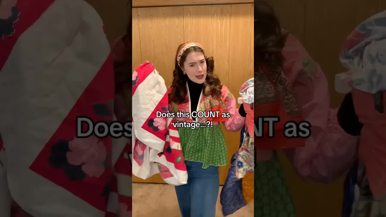 snazzies: vintage tablecloth fashion finds with grandma