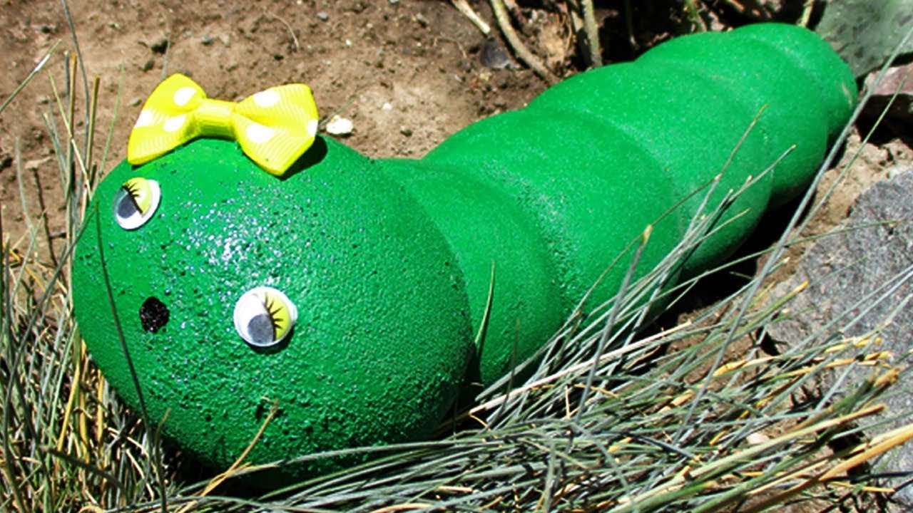 DIY Cement Caterpillar for Garden