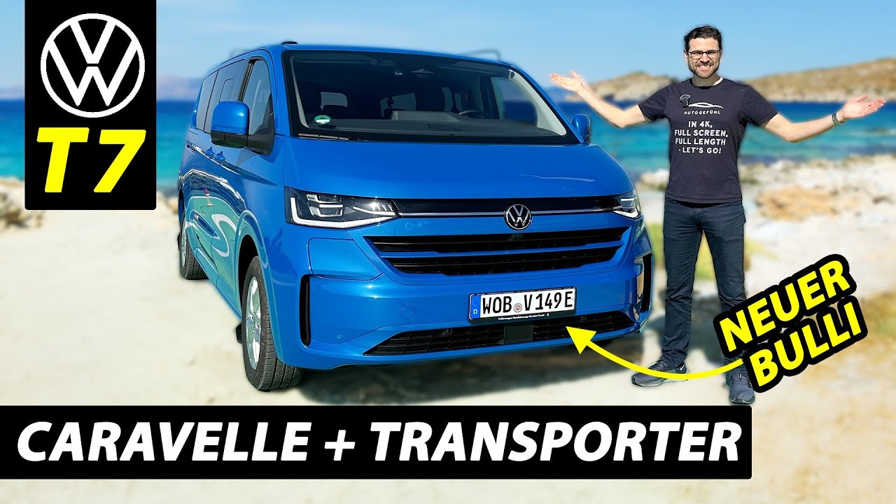 Review des VW T7 Caravelle und Transporter