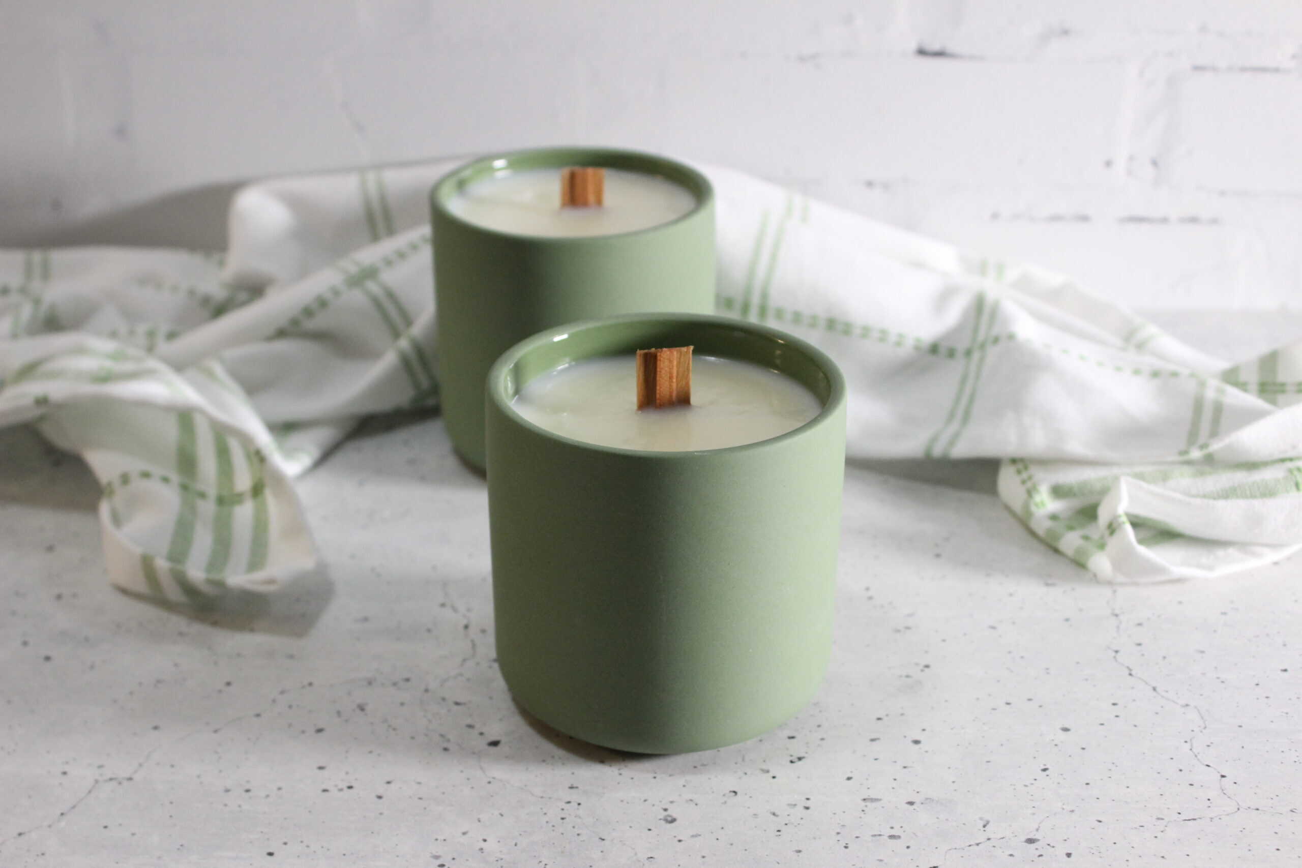 DIY Wooden Wick Candles