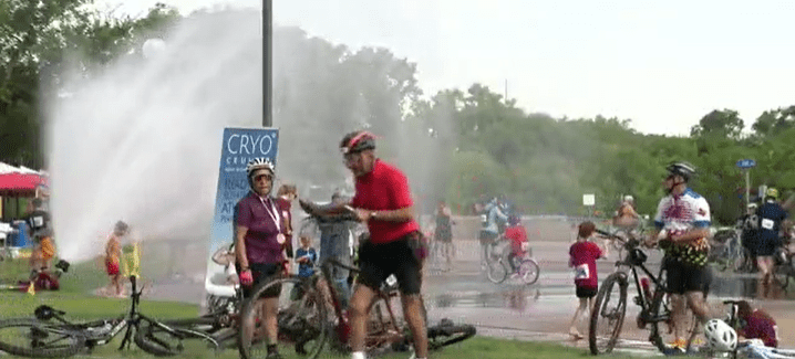 Cyclists brave the Hotter’N Hell Hundred race in Wichita Falls