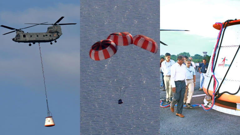 ISRO Successfully Conducts First Integrated Air-Drop Test For Gaganyaan ...