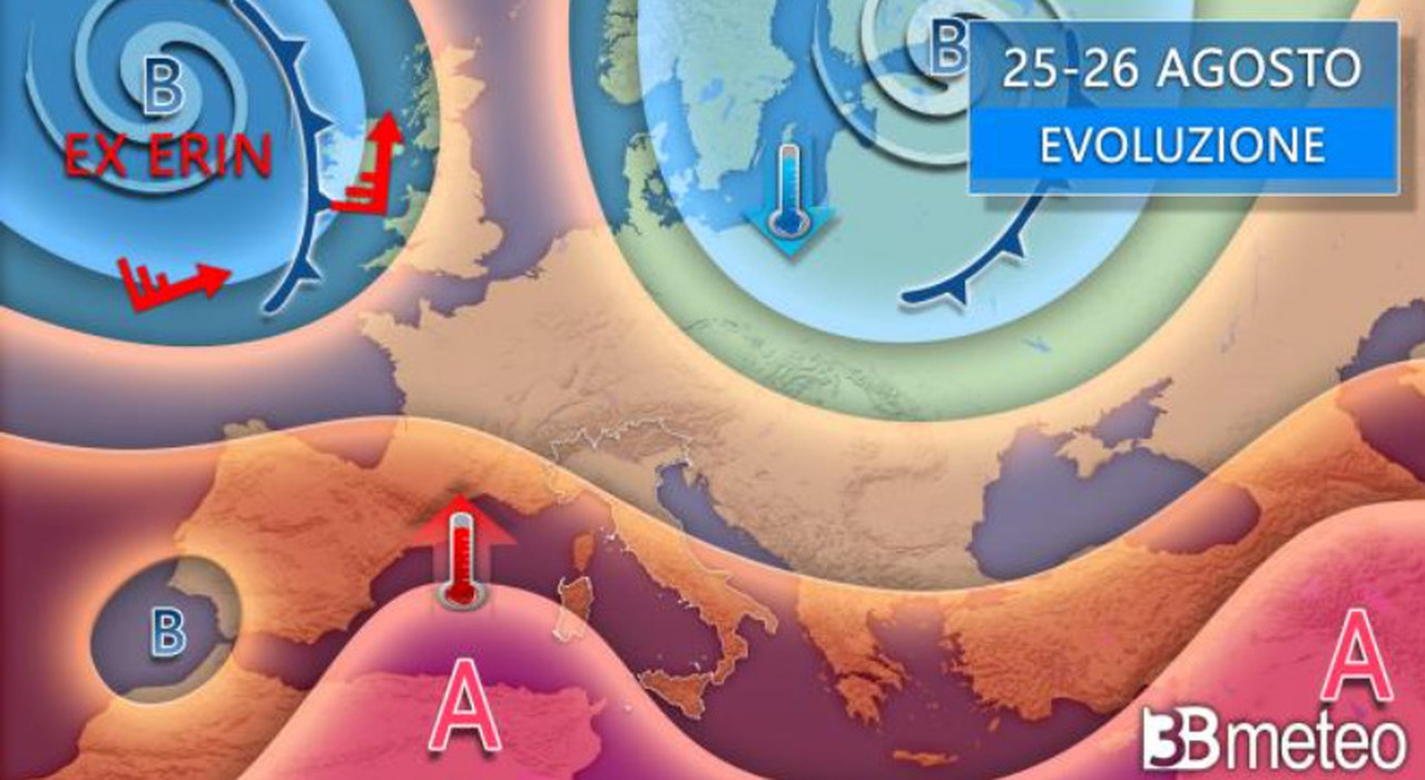 Temporali e nubifragi sull'Italia a fine agosto dopo il caldo intenso ...