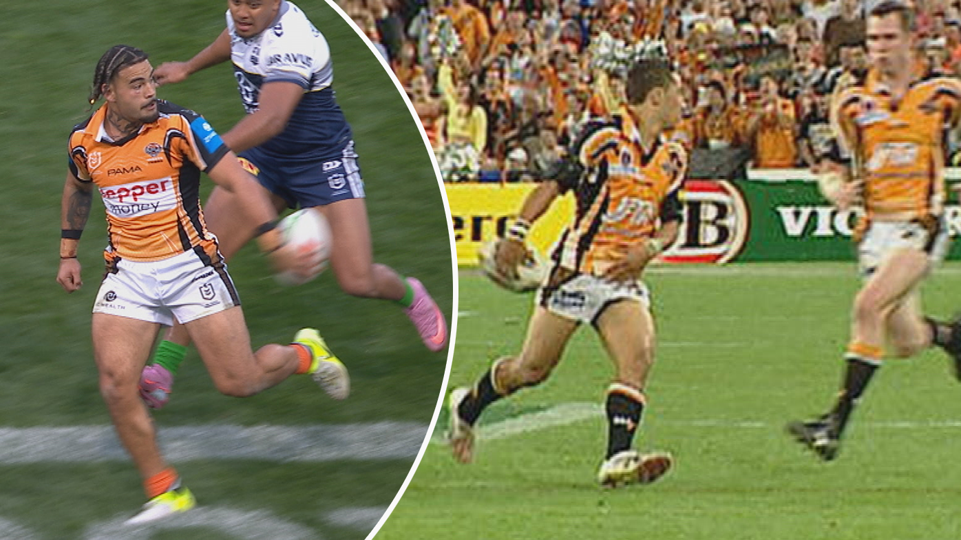 'Freaky' 20-year Tigers déjà vu hits with flick pass assist