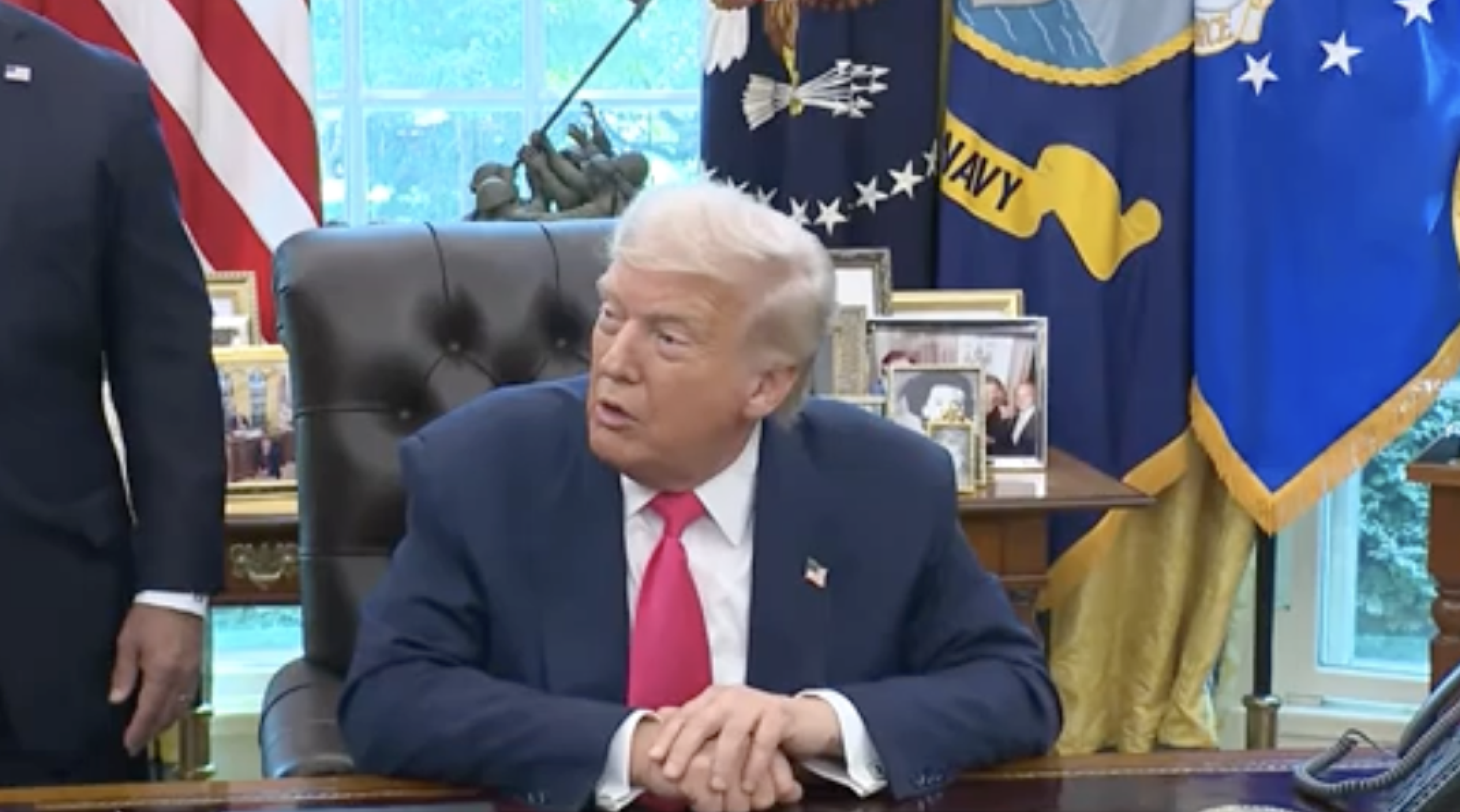 'Signed By The Human Hand, For A Change': Trump Derails Bill Signing ...