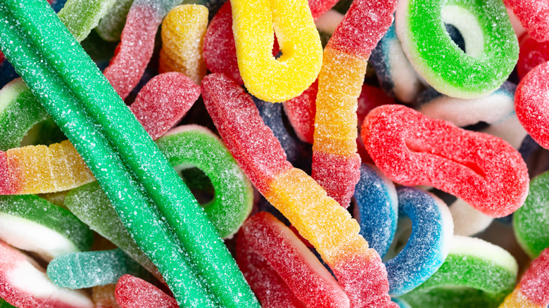 What's That White Stuff On Sour Candy? Here's The Real Answer