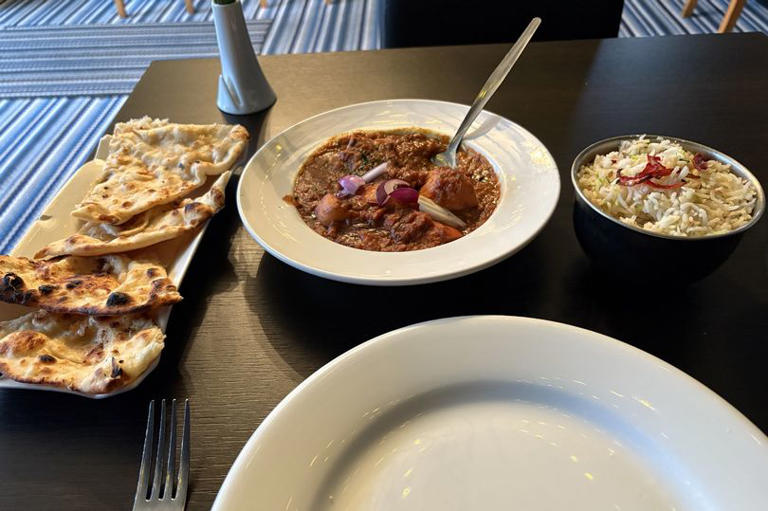 'I tried a great local curry house - it is the kind of place we miss ...