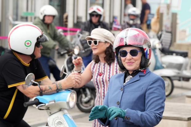 Mods meet for another ride along seafront for Mod Weekender
