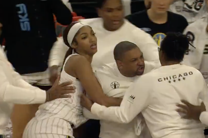 Sky coach Tyler Marsh breaks silence after being held back by Angel Reese