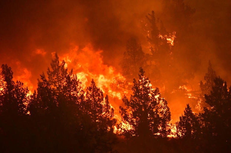 PHOTOS: Central Oregon’s Flat Fire continues growing, nears 22K acres