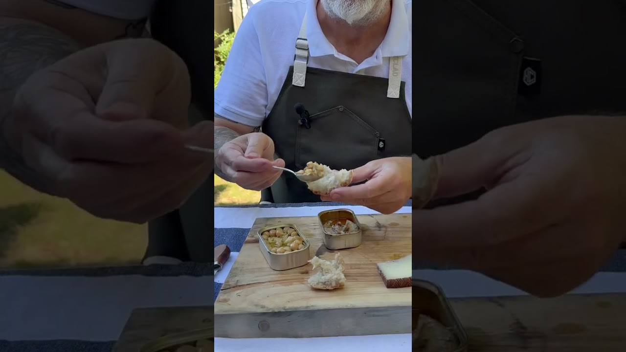 Trying the Cod with Chickpeas #substack #shorts